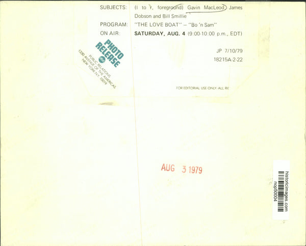 1979 Press Photo Actor Gavin MacLeod, co-stars in "The Love Boat" on ...