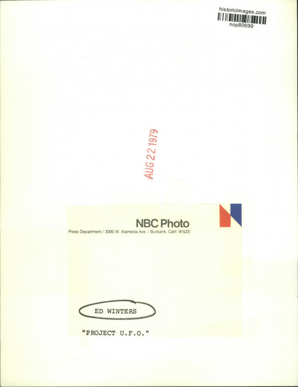 1979 Press Photo Ed Winters on "Project U.F.O." - nop80699 - Historic ...