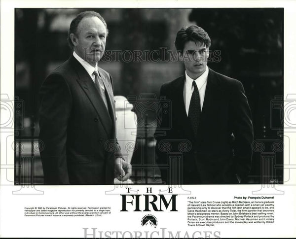 1993 Press Photo Gene Hackman and Tom Cruise in a scene from "The Firm ...