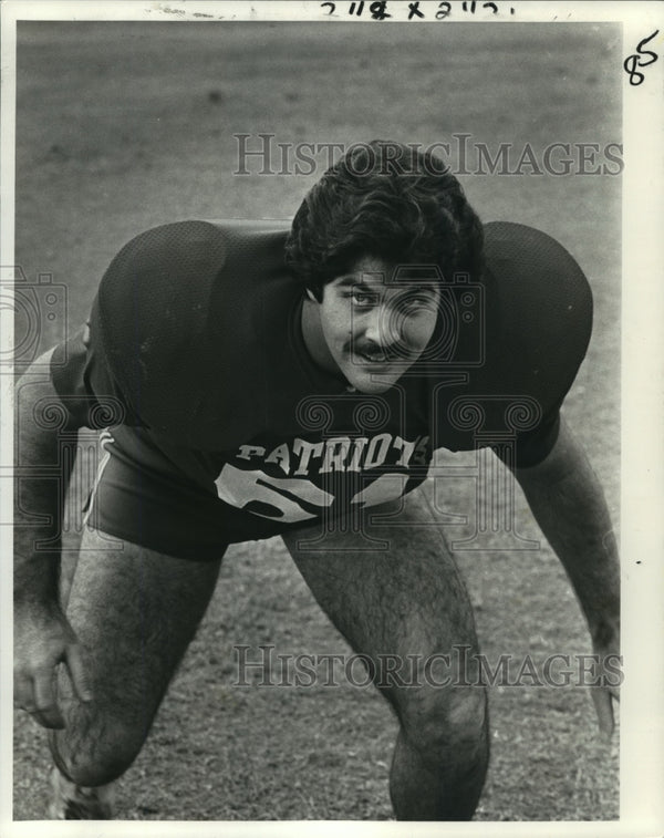 1980 Press Photo Brian Bagley, Patriots Football Player - nos02534 ...