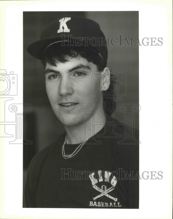 1990 Press Photo Grace King Baseball Pitcher Timmy Beard - nos02919 ...