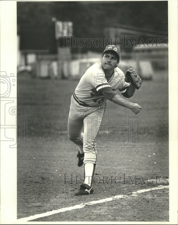 1984 Press Photo Baseball Player Travis Bourgeois - nos04686 - Historic ...