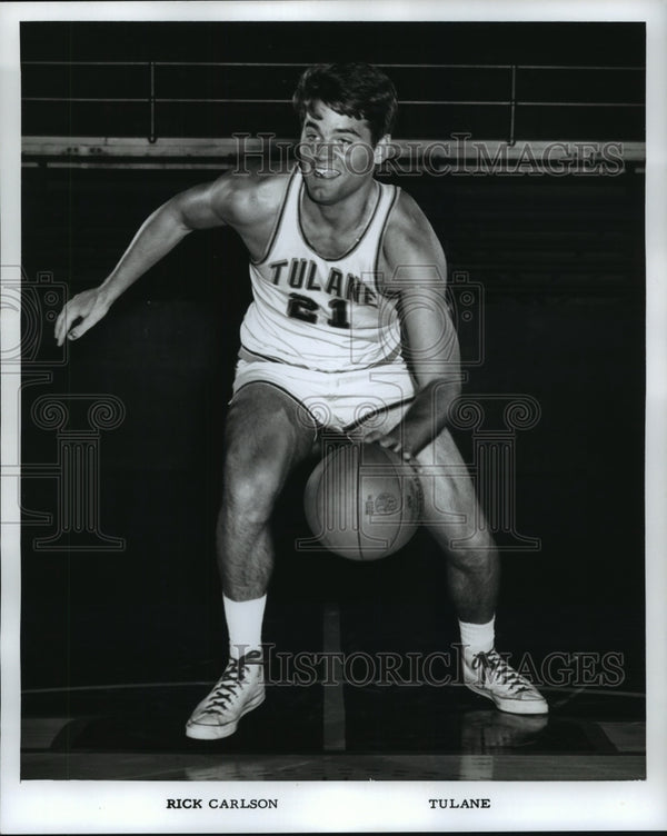 1969 Press Photo Tulane University Basketball Player Rick Carlson ...