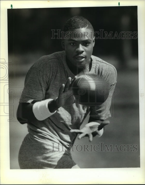 1989 Press Photo Northshore High School Wide Receiver Football Reggie ...