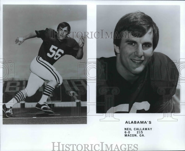 1978 Press Photo Neil Callaway, Alabama Football Player - nos07368 ...
