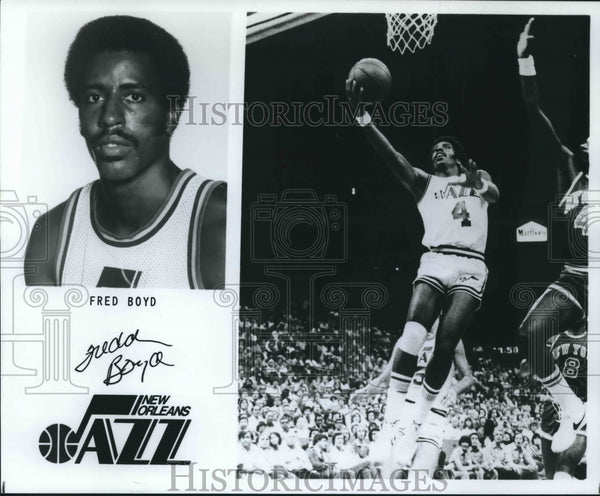 1979 Press Photo New Orleans Jazz Basketball Player Fred Boyd ...