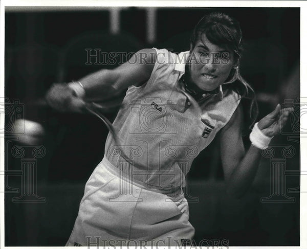 1984 Press Photo Tennis Player Pam Casale - nos07828 - Historic Images