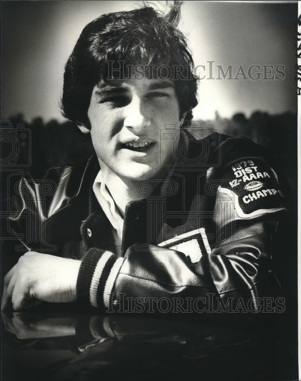 1980 Press Photo East Saint John's Timmy Byrd always enjoys Football ...