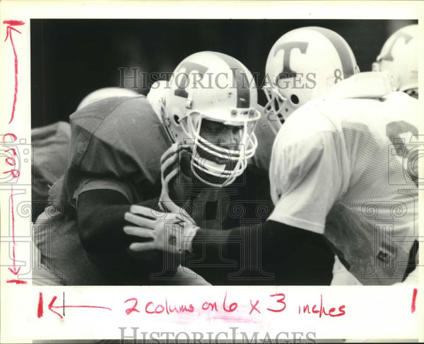 1990 Press Photo Antone Davis, Tennessee Volunteers Football Player ...