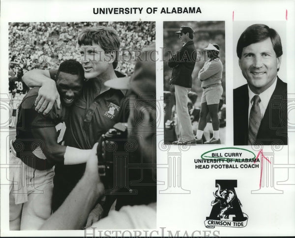 Press Photo Bill Curry, University of Alabama Head Football - nos09546 ...