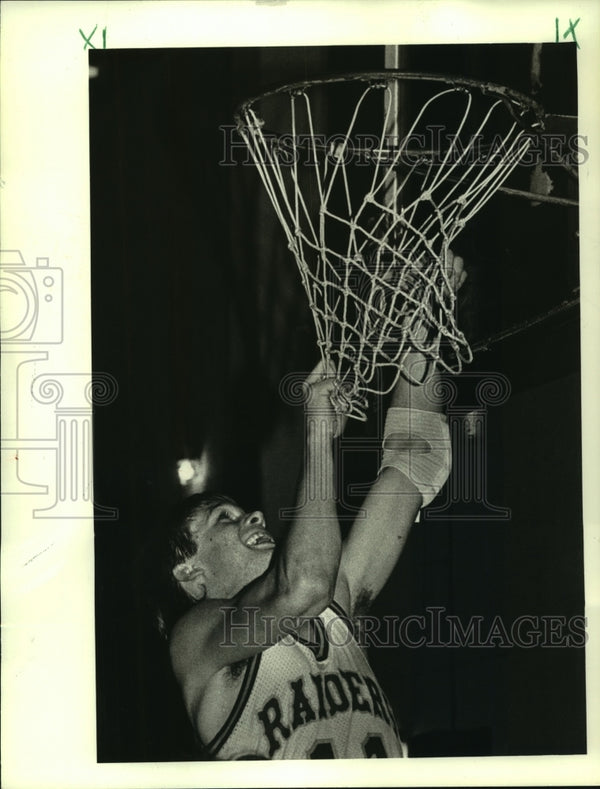 1985 Press Photo Kyle Foley, Rummel High School Basketball Player at ...
