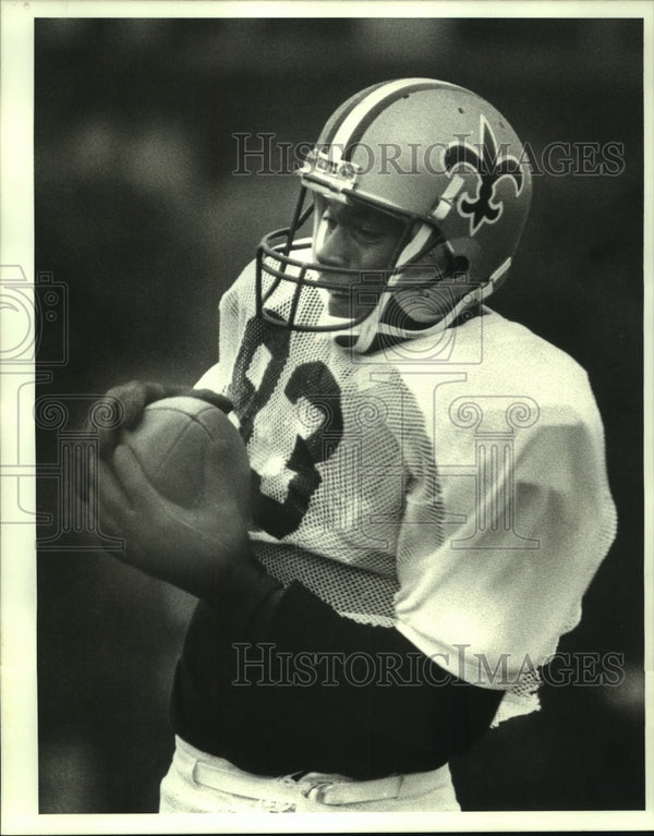 1986 Press Photo Kelvin Edwards, New Orleans Saints Football Player at ...