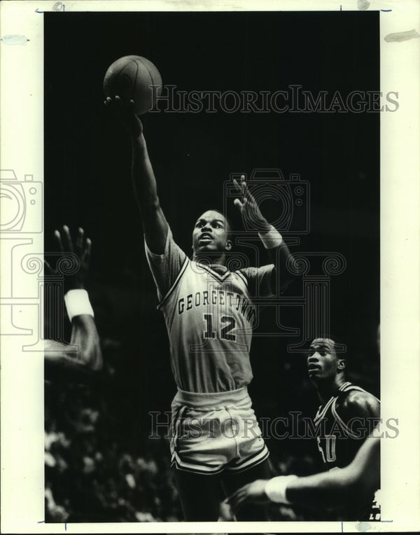1989 Press Photo Johnathan Edwards, Georgetown University Basketball ...