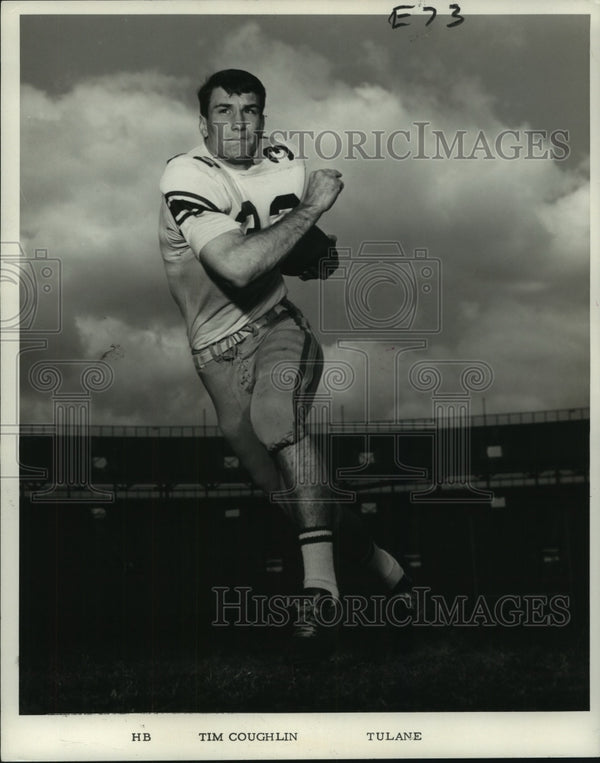 1967 Press Photo Tim Coughlin, Tulane University Football Player ...