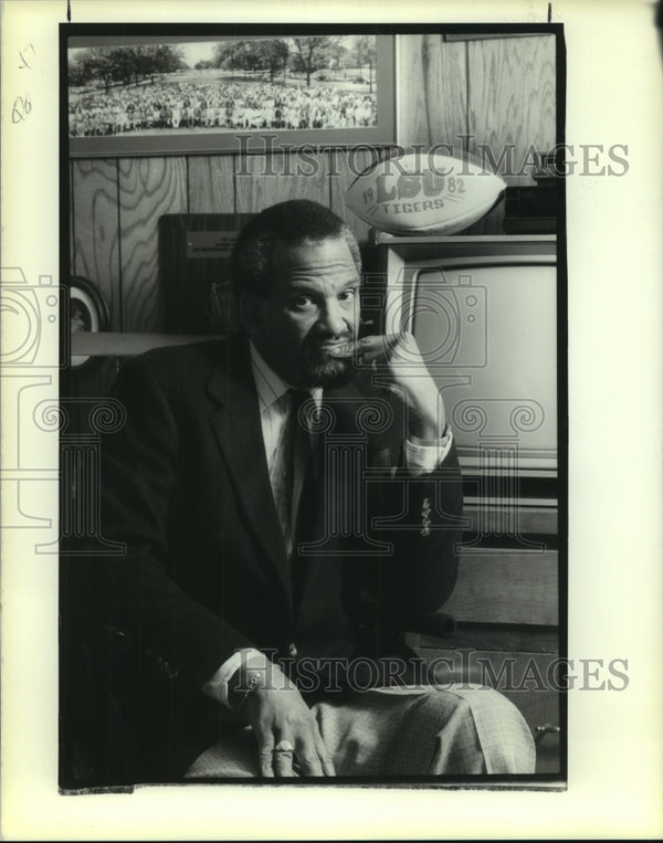 1989 Press Photo George Eames of Louisiana State University Football ...