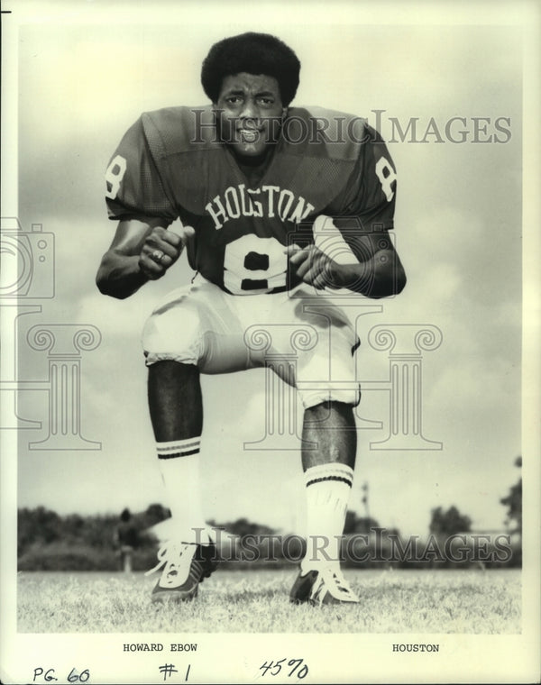 1974 Press Photo Howard Ebow, Houston Football Safety Player - nos10663 ...