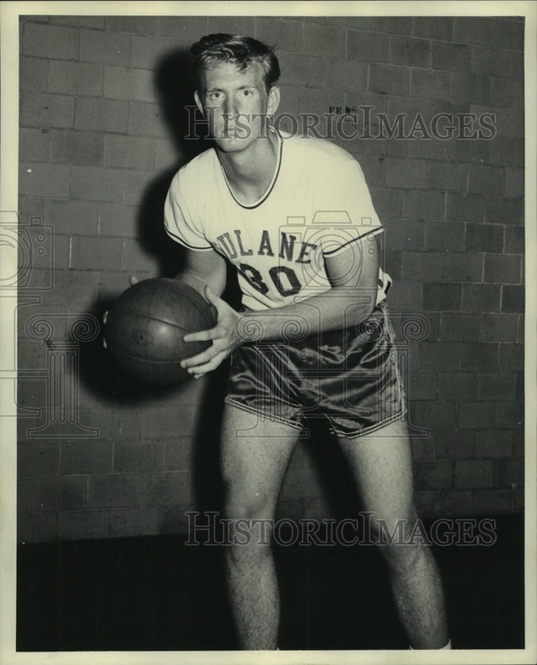 Press Photo Bob Ebker, Tulane Basketball Forward Player - nos10665 ...