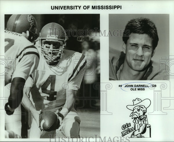 1990 Press Photo John Darnell University of Mississippi Ole Miss ...