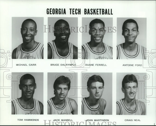 1986 Press Photo Georgia Tech Basketball Players - nos12508 - Historic ...