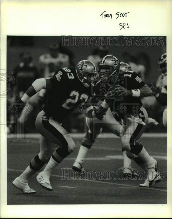 1989 Press Photo New Orleans Saints football quarterback John Fourcade ...