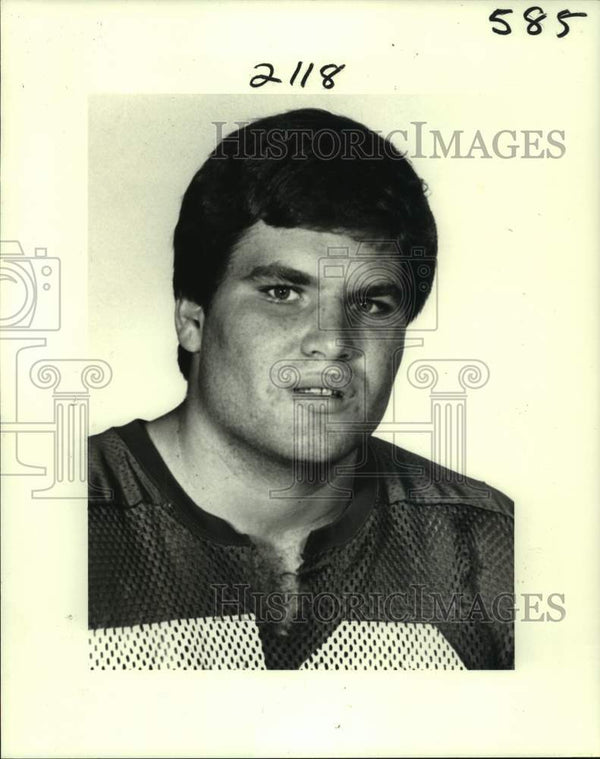 1983 Press Photo Jesuit High football player John Hazard - nos13567 ...