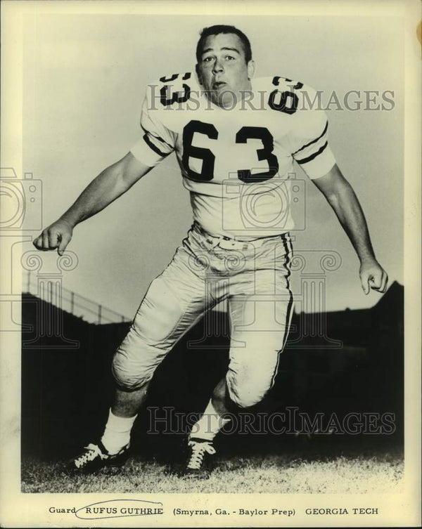 1967 Press Photo Football - Rufus Guthrie of Georgia Tech - nos14878 ...