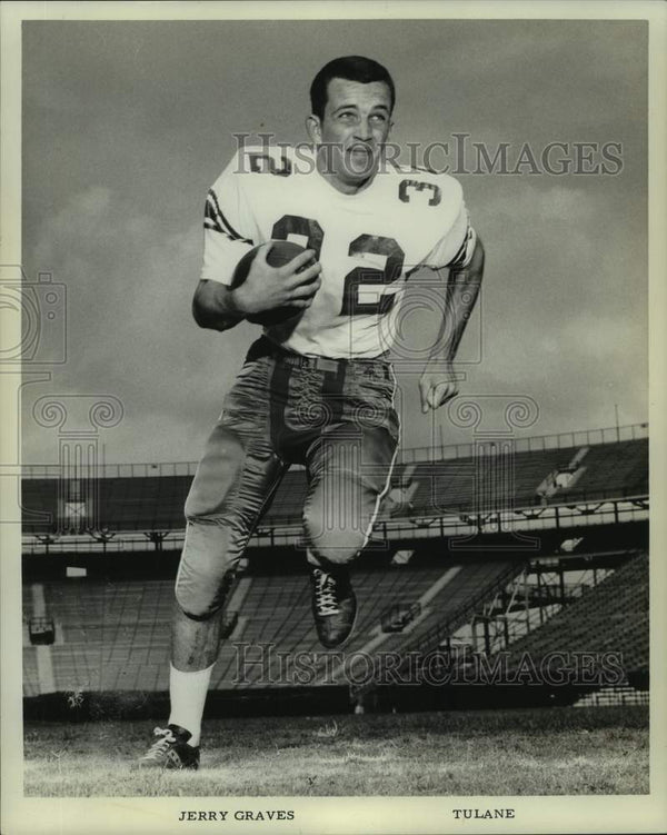 1967 Press Photo Tulane college football player Jerry Graves - nos15072 ...