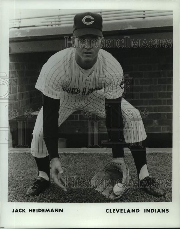 1972 Press Photo Cleveland Indians baseball player Jack Heidemann ...