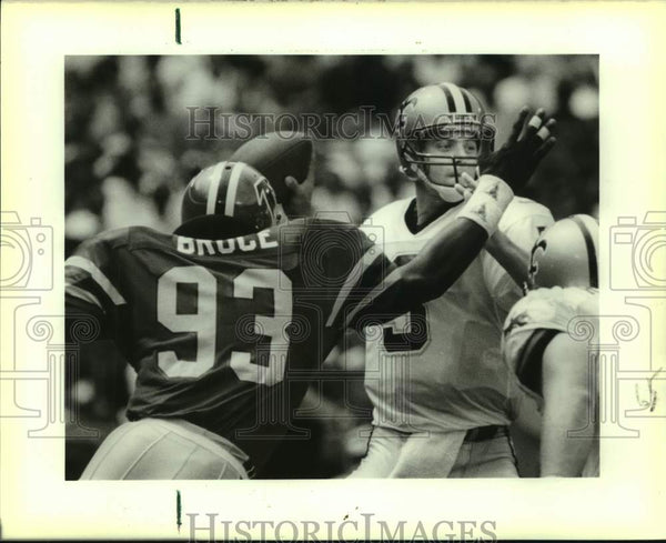 1988 Press Photo New Orleans Saints and Atlanta Falcons play NFL ...