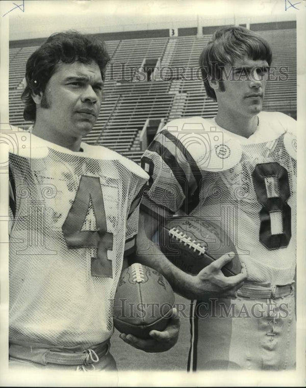 1973 Press Photo Football - Juan Roca & Rusty Jackson, Kickers for LSU ...