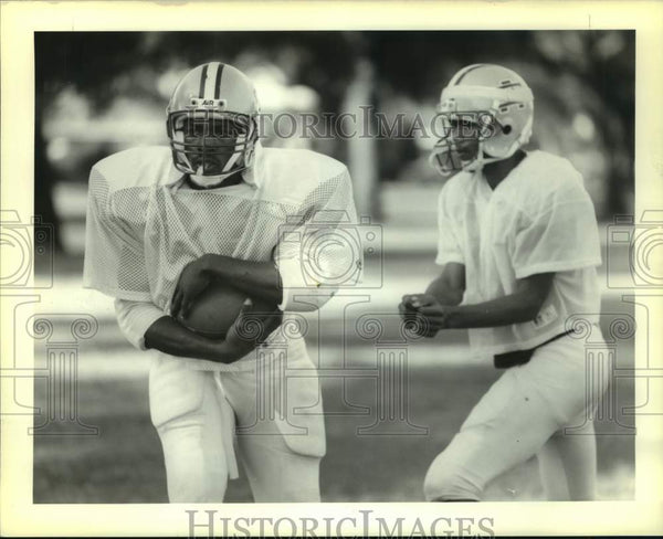 1989 Press Photo St. Augustine High football players Sean and Brandon ...