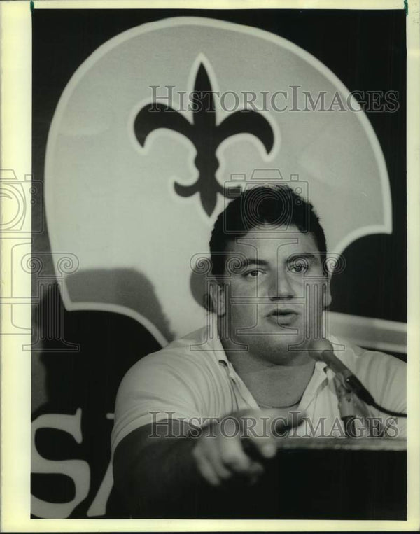 1988 Press Photo New Orleans Saints football player Ted Gregory ...