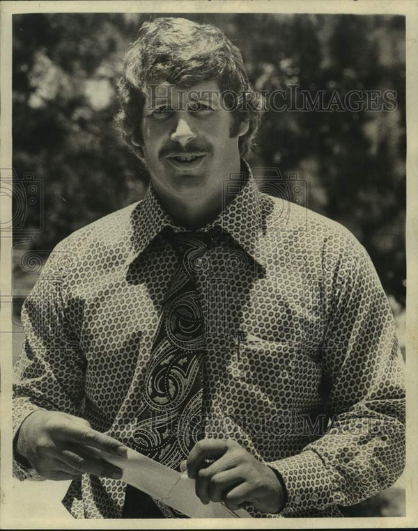 1973 Press Photo New Orleans Saints football player Jake Kupp - nos182 ...