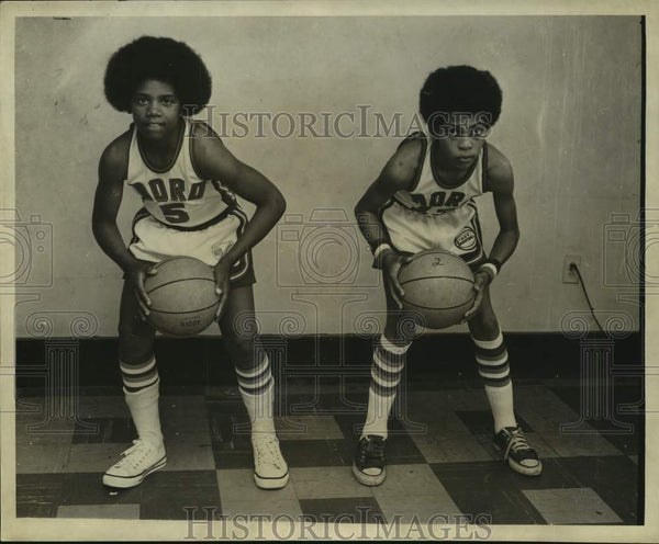 1973 Press Photo Basketball - Earl Dejan & Freeman Lewis of Biddy All ...