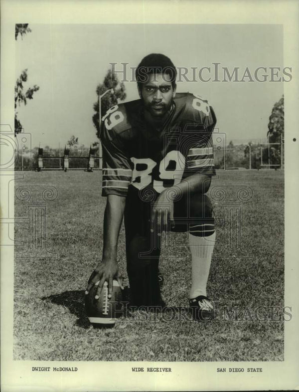 1975 Press Photo Football - Dwight McDonald of San Diego State ...