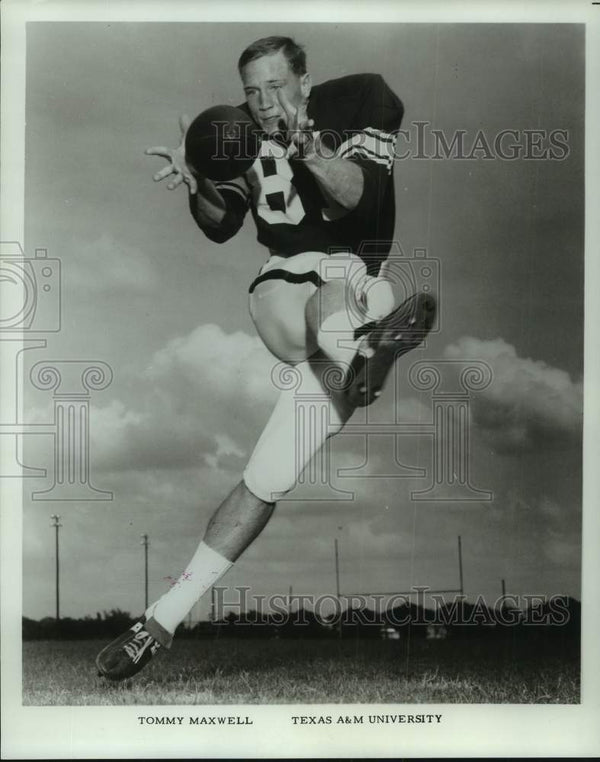 1969 Press Photo Texas A&M college football player Tommy Maxwell ...