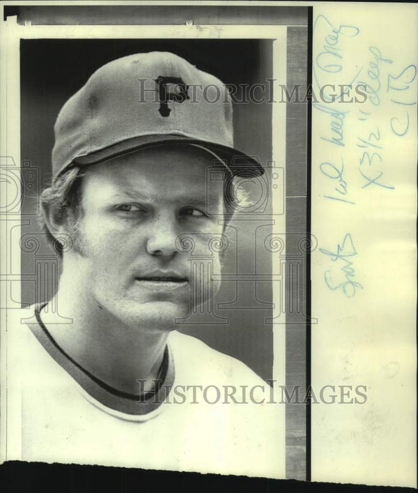1973 Press Photo Houston Astros baseball player Milt May - Historic Images