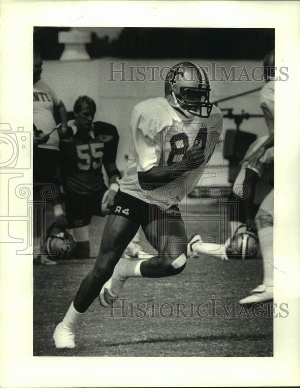 1985 Press Photo New Orleans Saints football player Eric Martin ...