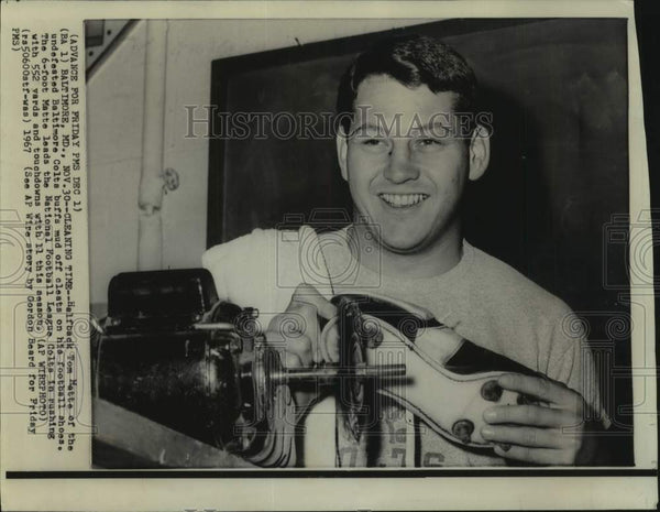 1967 Press Photo Baltimore Colts football player Tom Matte - nos25739 ...