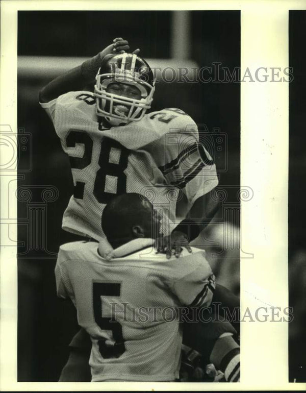 1984 Press Photo Grambling football players Calvin Nicholas, Bennie ...