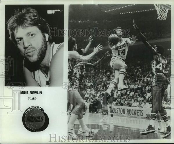 1979 Press Photo Two photos of Houston Rockets basketball guard Mike ...