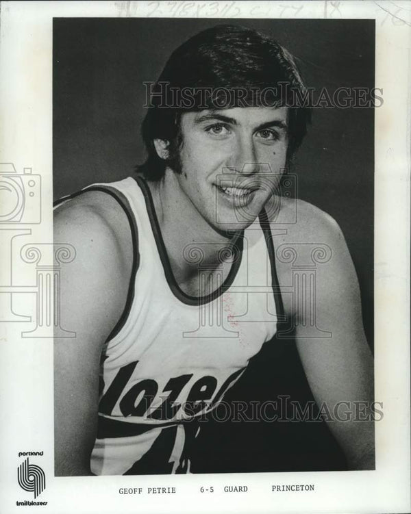 1975 Press Photo Portland Trail Blazers basketball player Geoff Petrie ...