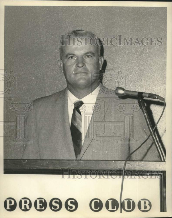 1968 Press Photo Tulane college football coach Jim Pittman - nos27701 ...