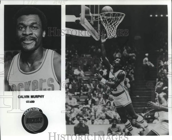 1979 Press Photo Two photos of Houston Rockets basketball guard Calvin ...