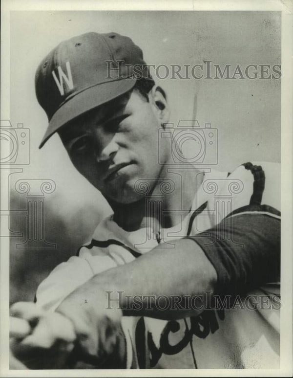1969 Press Photo Wisconsin Badgers baseball player Rick Reichardt ...