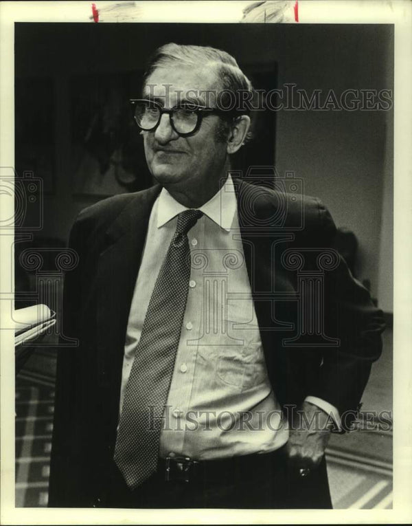 1984 Press Photo Joseph Robbie, Miami Dolphins football team general ...