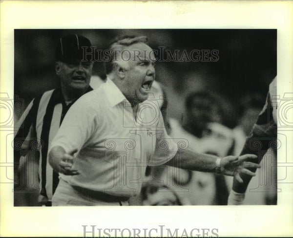 1988 Press Photo Los Angeles Rams football coach John Robinson - nos31 ...