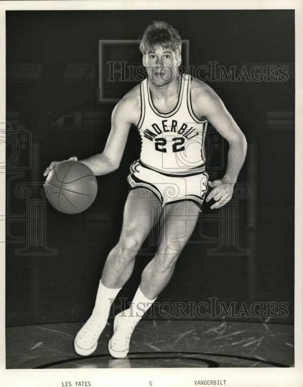 1971 Press Photo Les Yates, Vanderbilt Basketball Guard - nos31840 ...