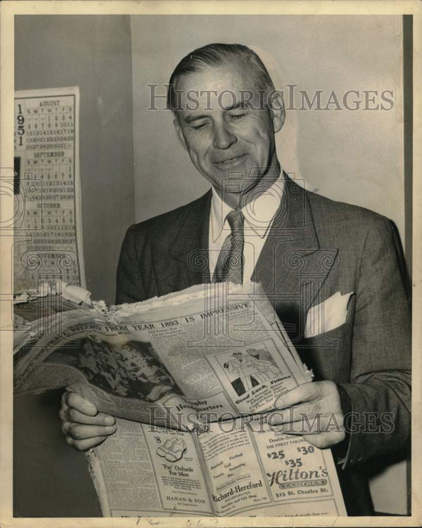 Press Photo Football Coach Clark Shaughnessy - nos32056 - Historic Images