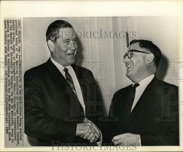 1965 Press Photo Archie Allen with Jim Whatley at NCAA Convention in ...